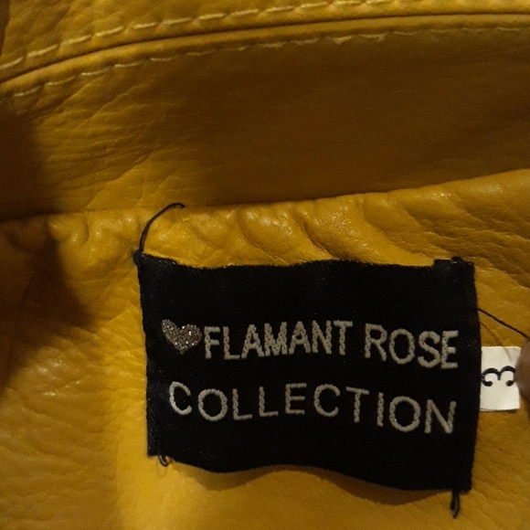 Flamant Rose | Jackets & Coats | Flamant Rose Medium Mustard Leather ...